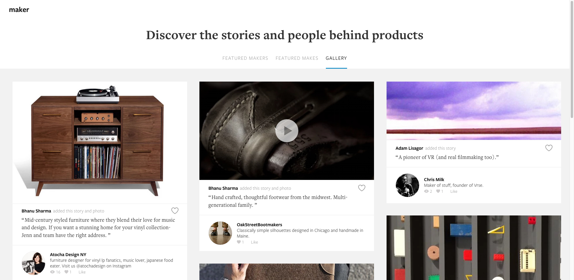 Discover And Share The Stories Behind Products | Maker